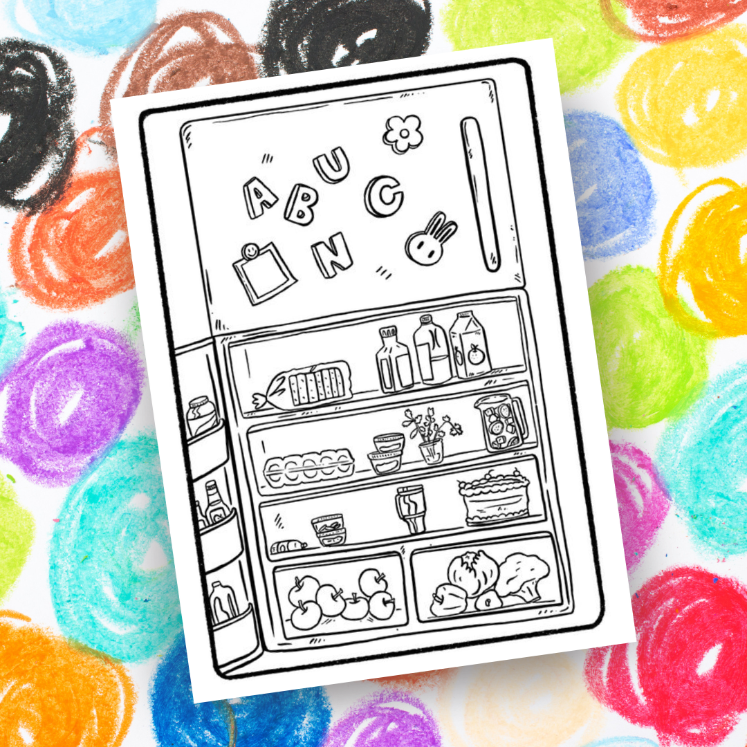 Fridge Coloring Print – SadBun Co