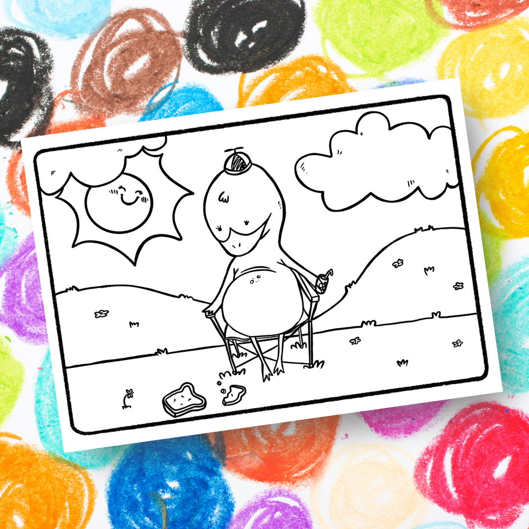 Ducky Coloring Print – SadBun Co